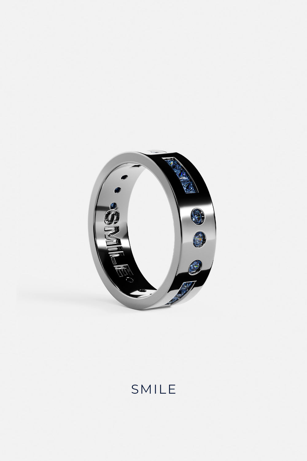 Blue Smile Morse Code Ring | APM Monaco